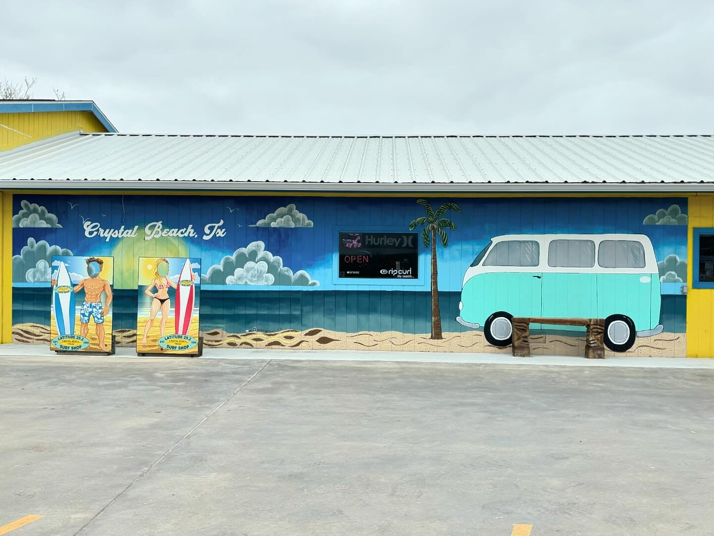 New Storefront Murals – Latitude 29.2 Surf Shop